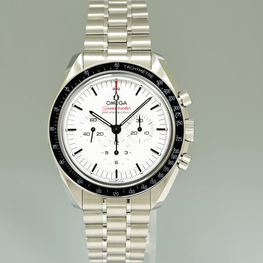 2025 MINT Omega White Speedmaster Moonwatch Professional 310.30.42.50 ...