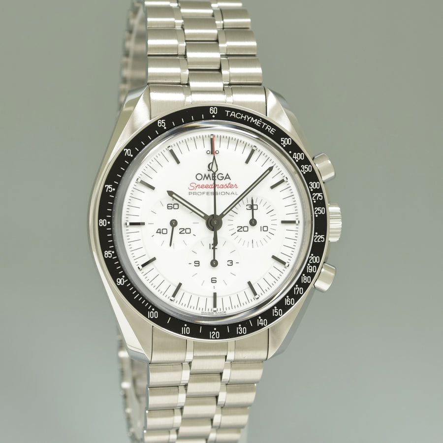 2025 MINT Omega White Speedmaster Moonwatch Professional 310.30.42.50 ...